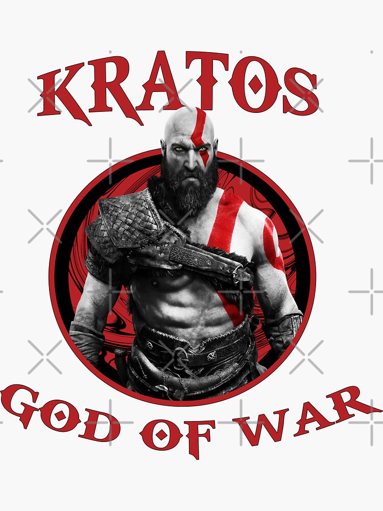 "Kratos God Of War" Sticker for Sale by EffingArt | Redbubble