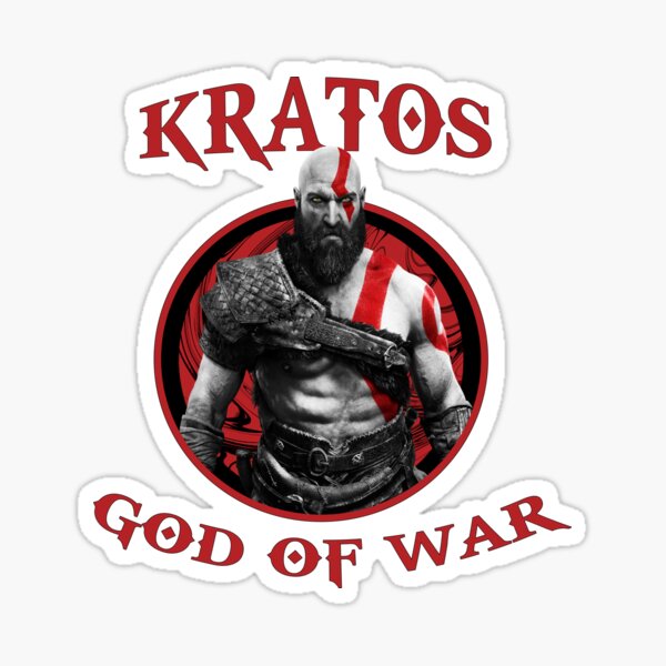 "Kratos God Of War" Sticker for Sale by EffingArt | Redbubble