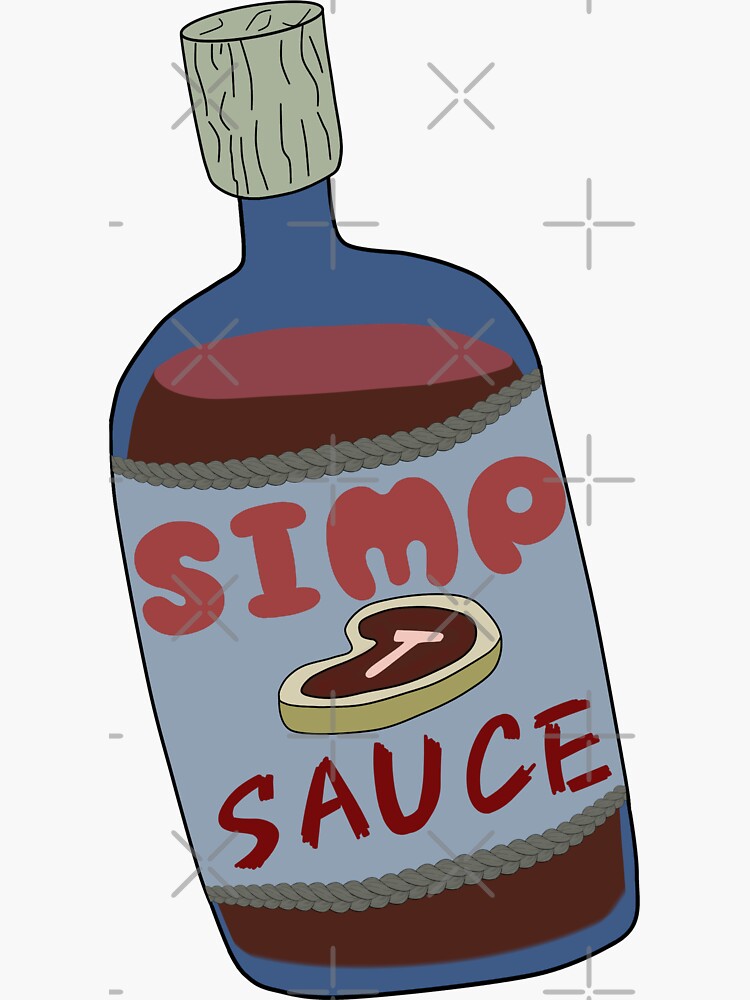 "Simp Sauce. Meme" Sticker for Sale by AimarsKloset | Redbubble