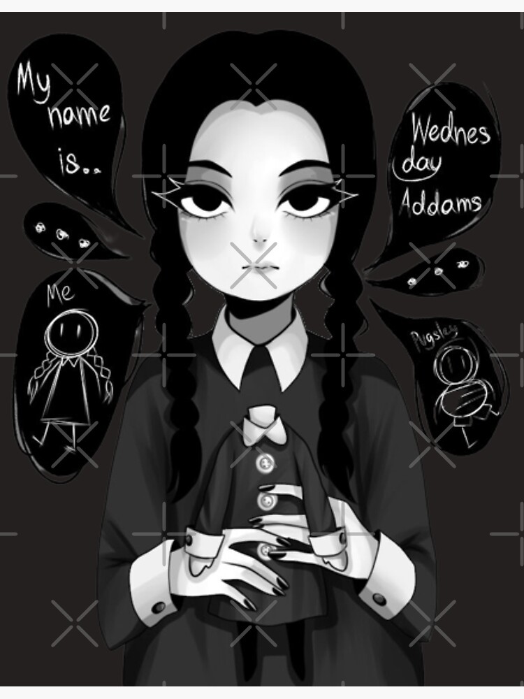 "Wednesday Addams" Poster for Sale by NINUCI | Redbubble