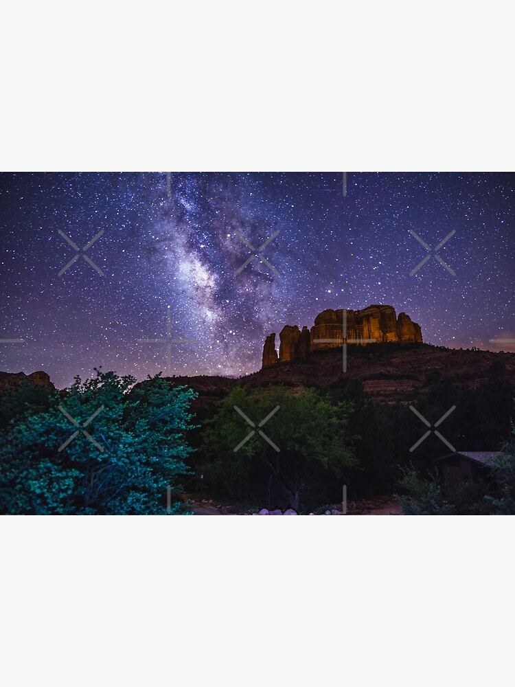 "Gorgeous Stars Milky Way over Cathedral Rock, Arizona" Poster for Sale ...