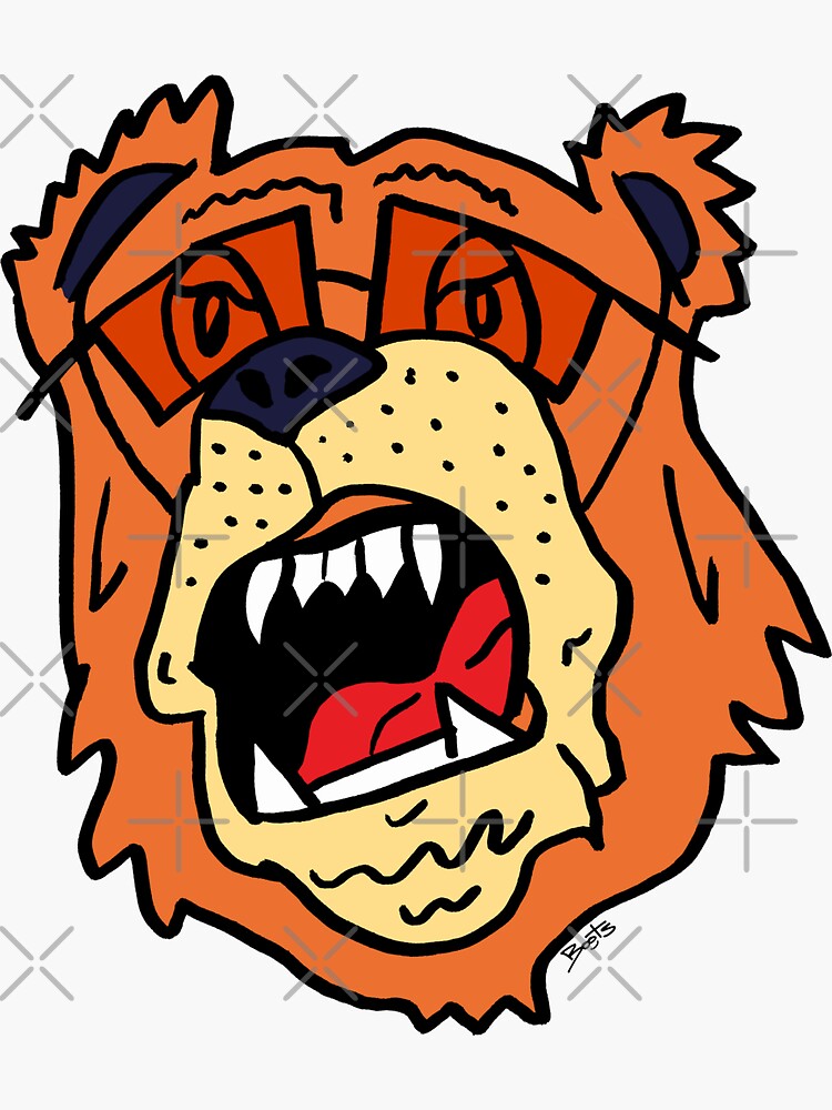 "Da Bear from Da Chi" Sticker for Sale by LockedUp | Redbubble