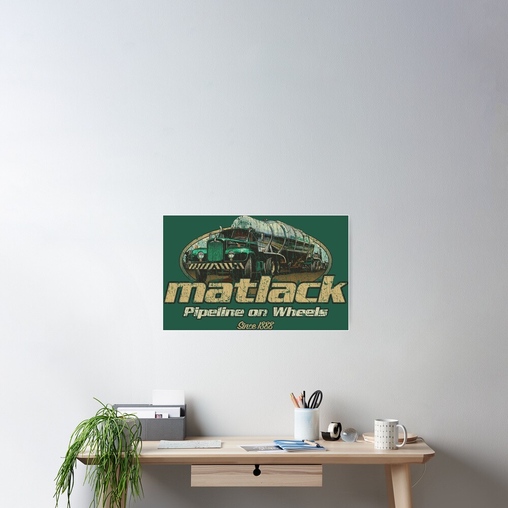 "Matlack Pipeline on Wheels 1888" Poster for Sale by AstroZombie6669 ...
