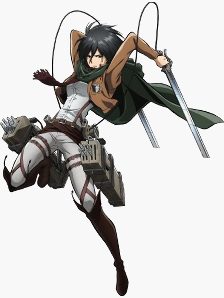 "Shingeki No Kyojin - Mikasa" Sticker for Sale by HD90 | Redbubble