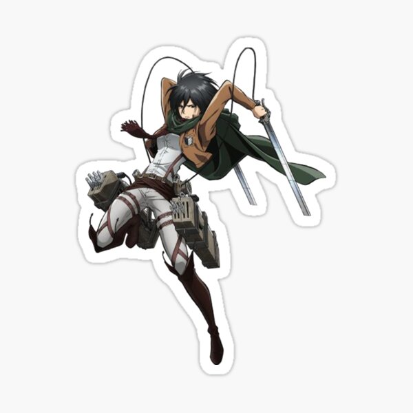 "Shingeki No Kyojin - Mikasa" Sticker for Sale by HD90 | Redbubble