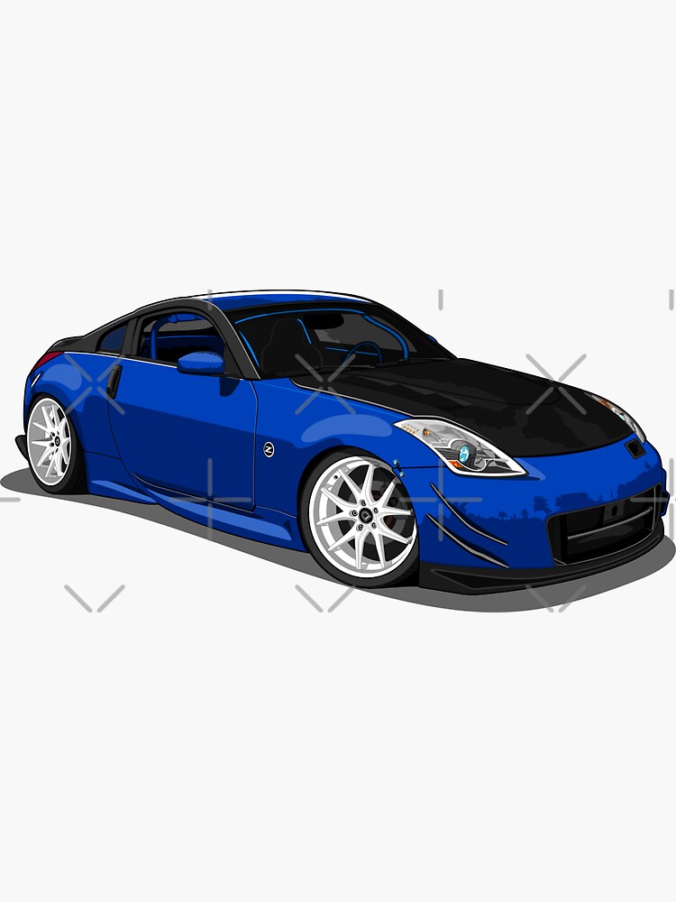 "Nissan 350z" Sticker by zero260 | Redbubble