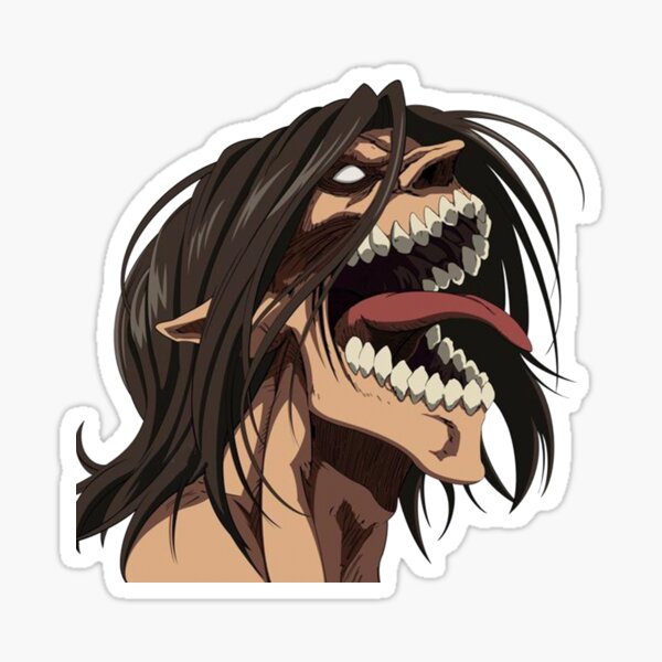 "Shingeki No Kyojin - Eren" Sticker for Sale by HD90 | Redbubble