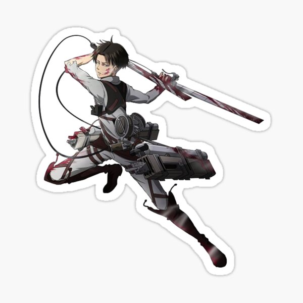 "Shingeki No Kyojin - Levi" Sticker for Sale by HD90 | Redbubble