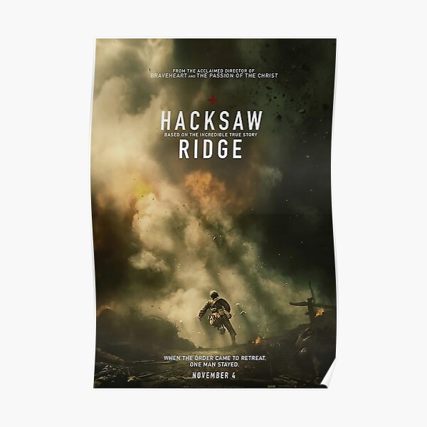 "Hacksaw Ridge Movie Poster " Poster for Sale by Douglas S Williams ...