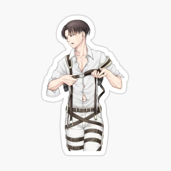 "Shingeki No Kyojin - Levi" Sticker for Sale by HD90 | Redbubble