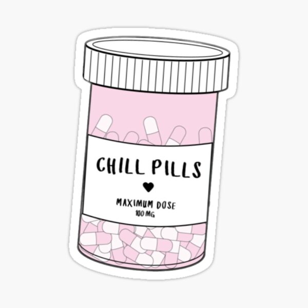 "Chill Pills" Sticker for Sale by Gatorfan420 | Redbubble