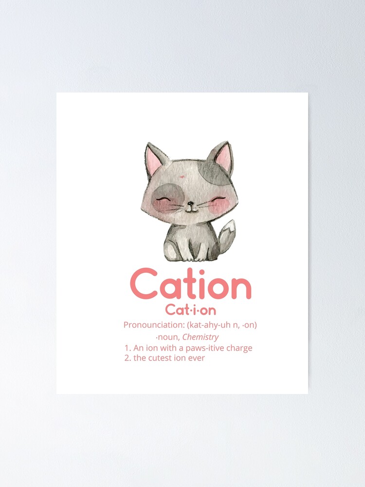 "Cation Cute Cat " Poster by Mikeyy109 | Redbubble