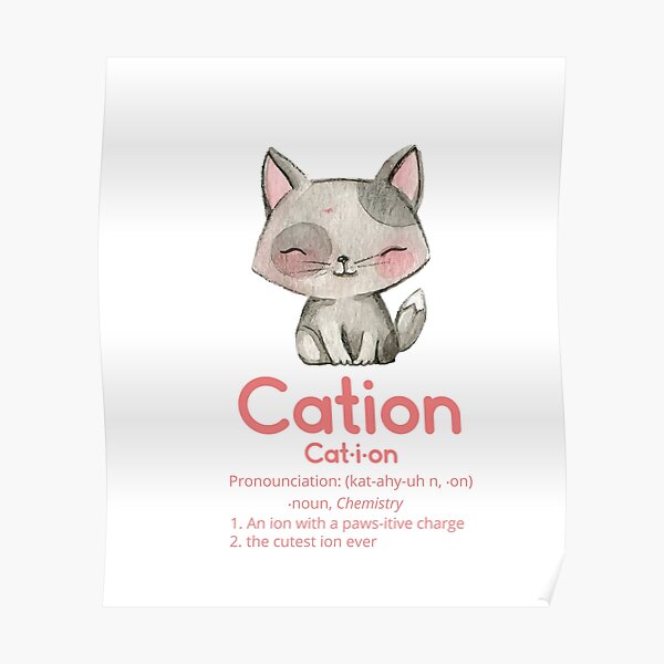 "Cation Cute Cat " Poster by Mikeyy109 | Redbubble