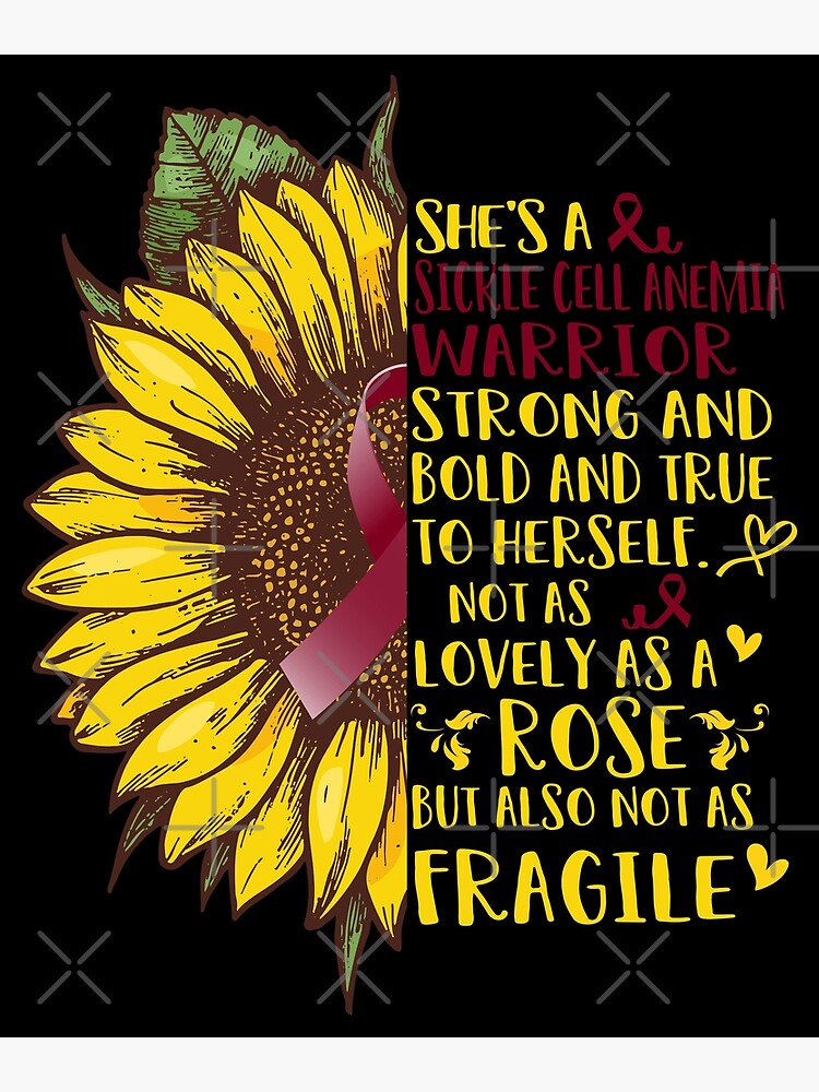Sickle Cell Quotes Sickle Cell Warrior 16 Oz UV DTF Sticker Wrap