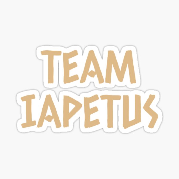 "Team Iapetus Ancient Greece Greek Mythology Titan God" Sticker for ...