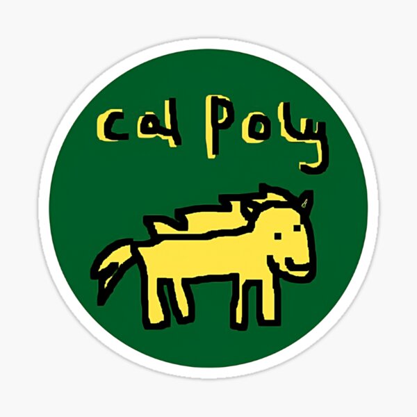 "cp slo horse" Sticker for Sale by parkerku | Redbubble