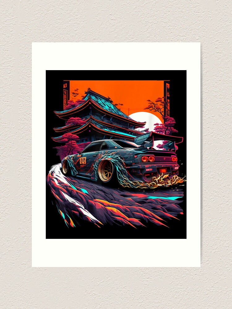 "Vintage Automotive JDM Legend Tuning Car Japanese Retro Car Racing ...
