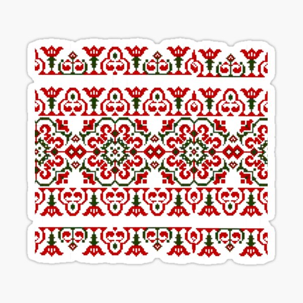 "Eastern Europe Pattern, Traditional Folk, Folklor" Sticker for Sale by ...