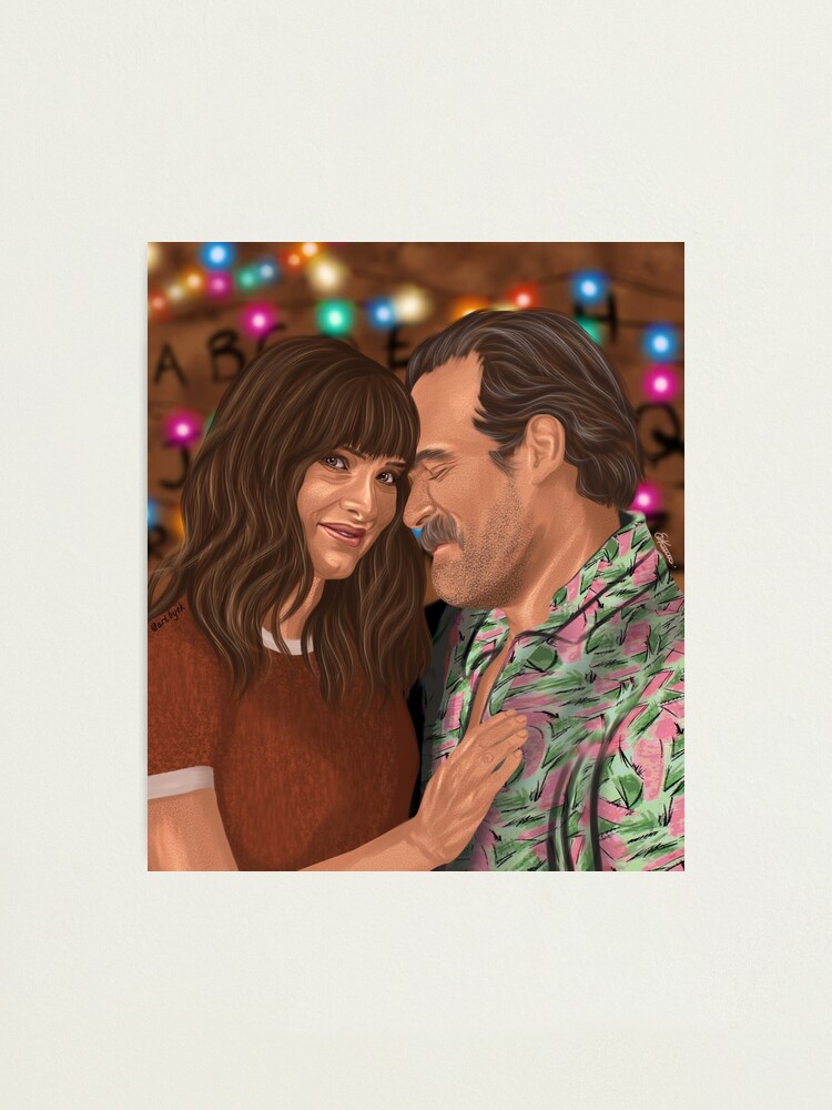 "Jim Hopper and Joyce Byers - Stranger things fanart" Photographic ...