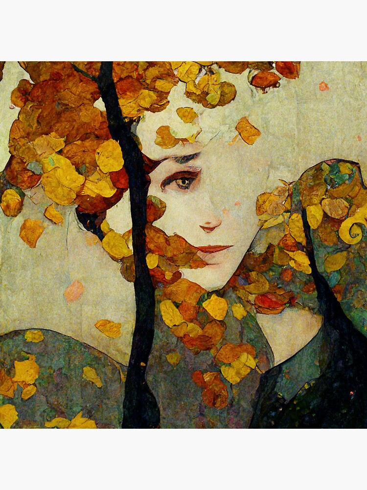 "Autumn Surrealism " Sticker for Sale by spiderssouls | Redbubble