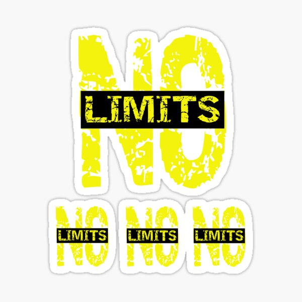 "No Limits Motivational Sticker" Sticker for Sale by Teetans | Redbubble
