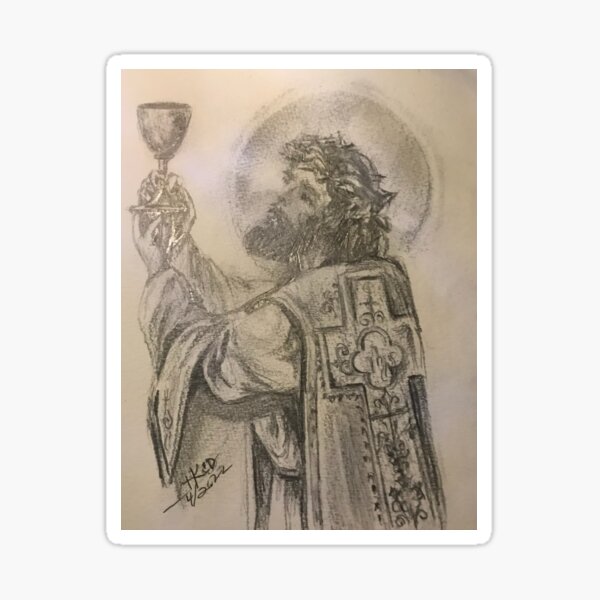 ""My Jesus, Mercy!"" Sticker for Sale by paintingsbyk | Redbubble