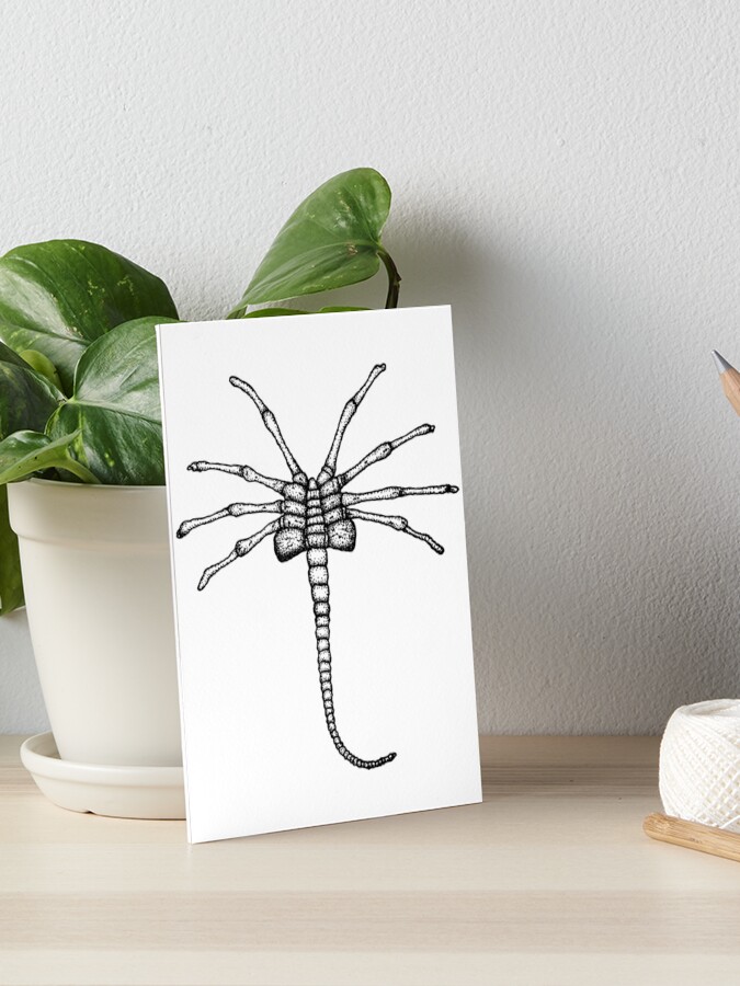 "ALIEN FACEHUGGER" Art Board Print for Sale by manelwoodcutter | Redbubble