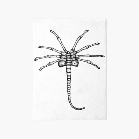 "ALIEN FACEHUGGER" Art Board Print for Sale by manelwoodcutter | Redbubble