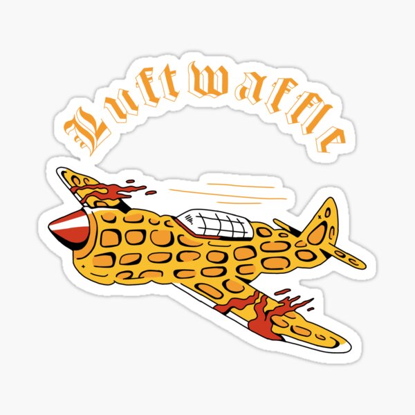 "Luft Waffle" Sticker for Sale by Milico | Redbubble