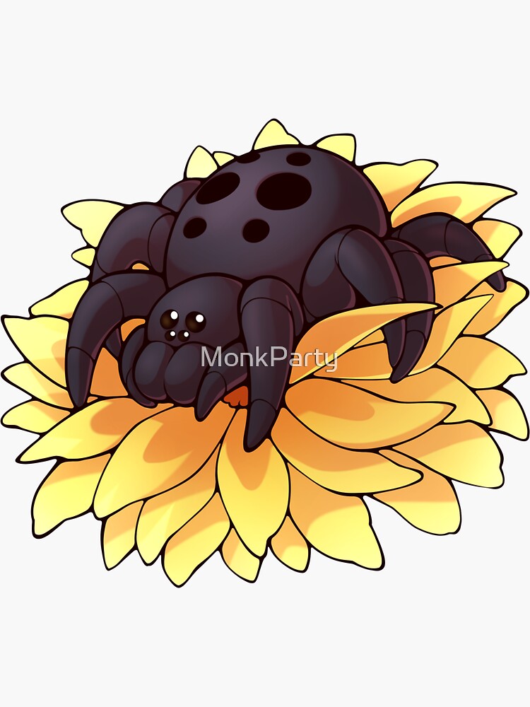 "Chonky Velvet Spiders - Daisy" Sticker for Sale by MonkParty | Redbubble