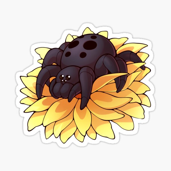 "Chonky Velvet Spiders - Daisy" Sticker for Sale by MonkParty | Redbubble