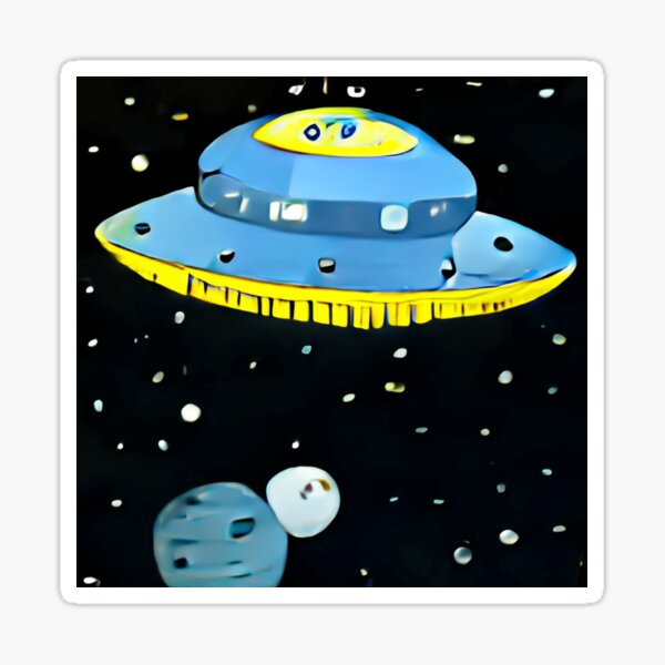 "space ufo" Sticker for Sale by dfxupt | Redbubble