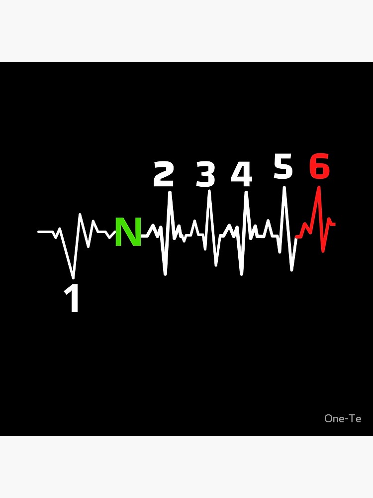 "Motorbike heartbeat 1n23456" Poster for Sale by One-Te | Redbubble