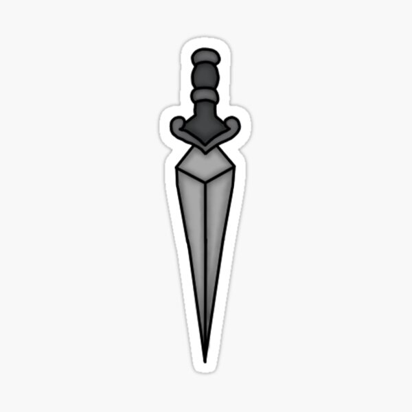 "Traditional Tattoo Style Sword Black" Sticker for Sale by samm6n ...