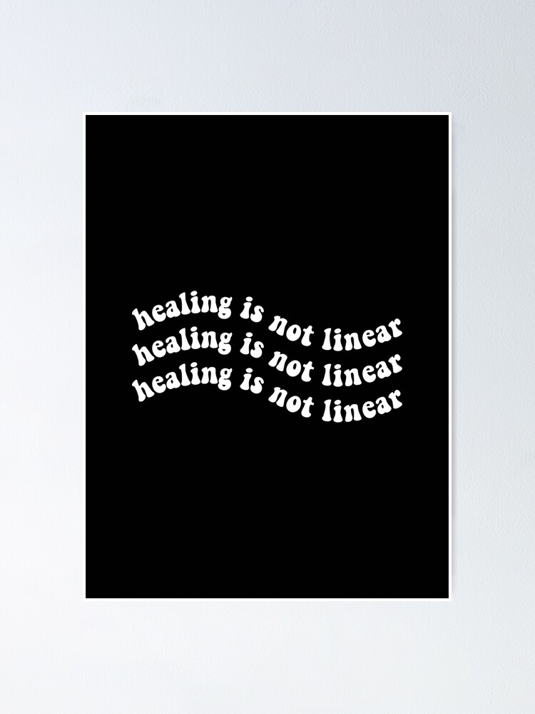 "Healing is Not Linear | Black | Mental Health, Trauma, Addiction ...