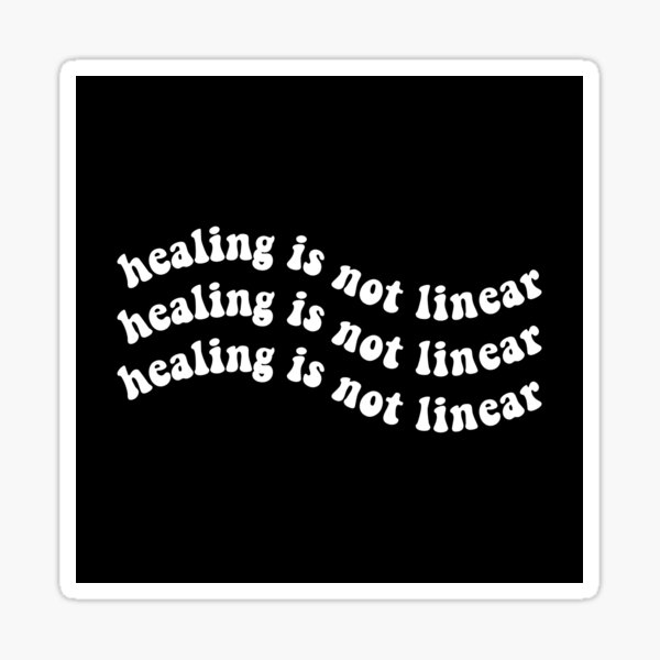 "Healing is Not Linear | Black | Mental Health, Trauma, Addiction ...
