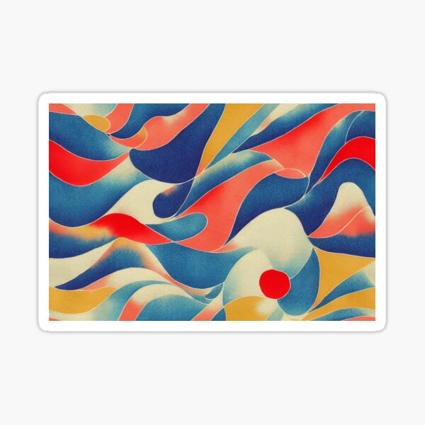 "Maelstrom of Color II" Sticker for Sale by Red-Alien | Redbubble