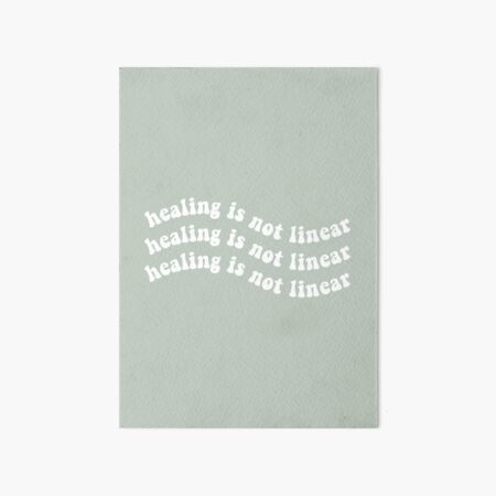 "Healing is Not Linear | Mist Green | Mental Health, Trauma, Addiction ...