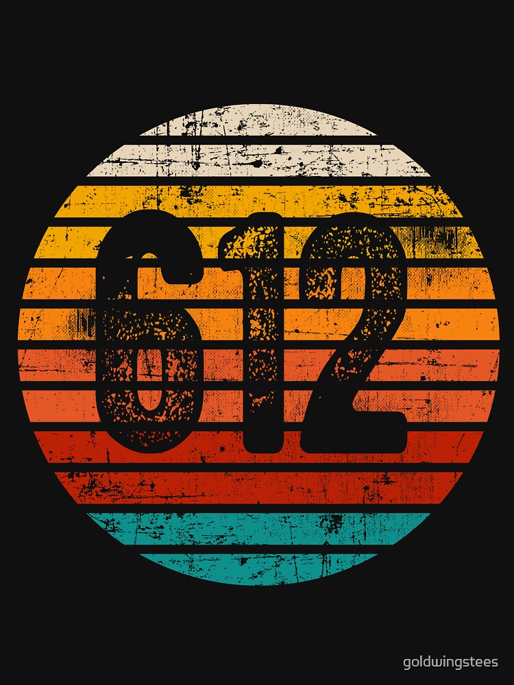 "Distressed Vintage Sunset 612 Area Code" T-shirt for Sale by ...