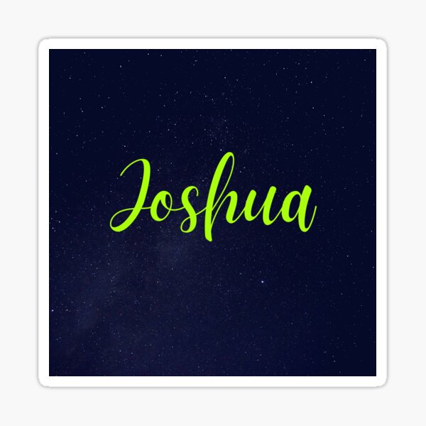 "Joshua male name" Sticker for Sale by fashionbrands1 | Redbubble