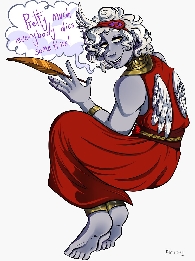 "Hypnos - Hades" Sticker for Sale by Braevy | Redbubble