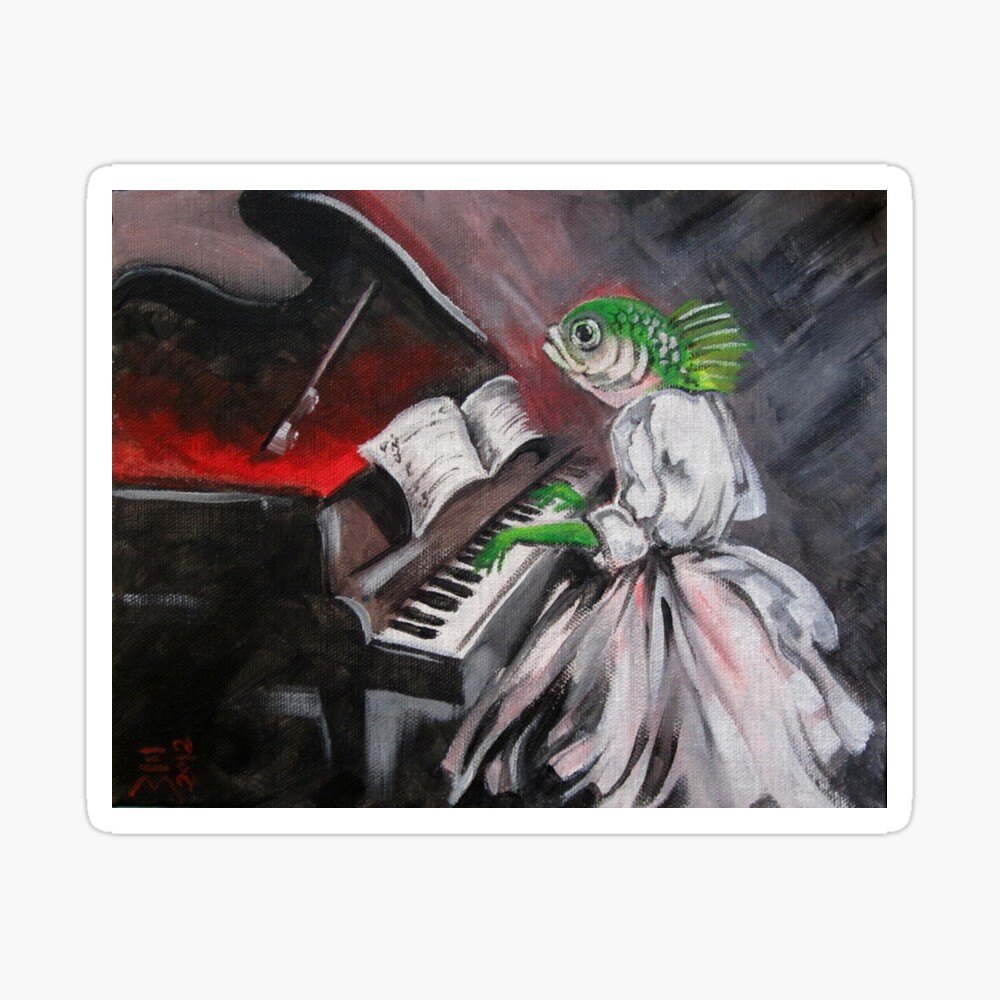 Fish Playing Piano