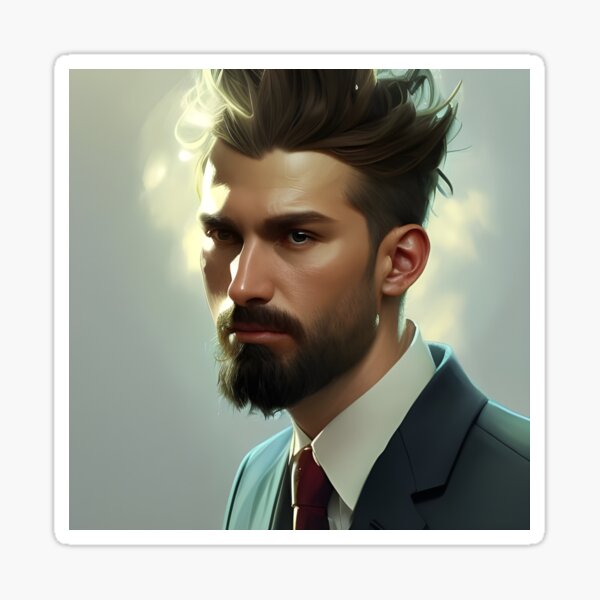 "Under pressure, a man looking hot and bothered" Sticker for Sale by ...