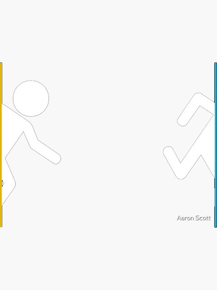 "Portal stickers" Sticker for Sale by Aaron Scott | Redbubble