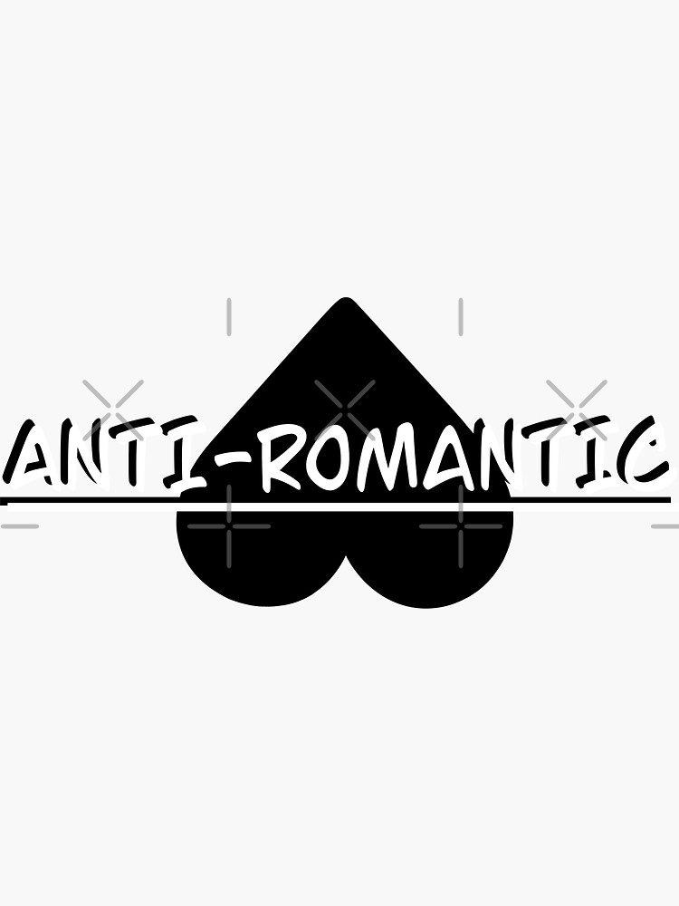 "Anti-Romantic " Sticker for Sale by Qishaunia | Redbubble