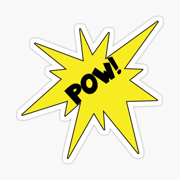 "POW!" Sticker for Sale by jadango | Redbubble