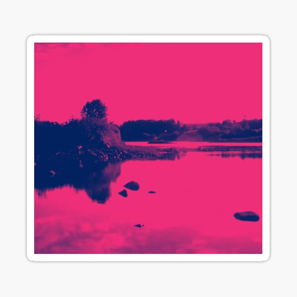 "Pink Tone Confluence Photograph - Art" Sticker for Sale by jolabrese ...