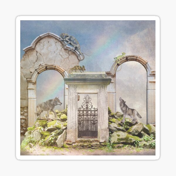 "The Wolf Gate" Sticker for Sale by fineart2017 | Redbubble