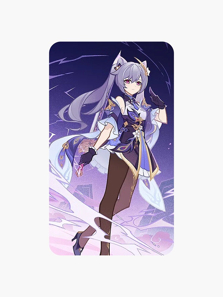 "Genshin Impact TCG | Keqing" Sticker for Sale by MonaMegistus | Redbubble
