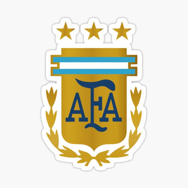 "AFA-ARGENTINA NATIONAL FOOTBALL -3 STARS" Sticker for Sale by Cotton4u ...